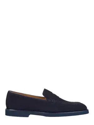 DOUCAL'S Suede Calfskin Loafers - Blue