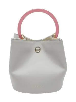 Marni Bucket Bag With Hoop Handle - Grey