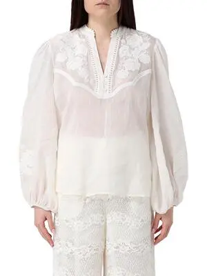 TWINSET Embroidered Blouse - Pearl