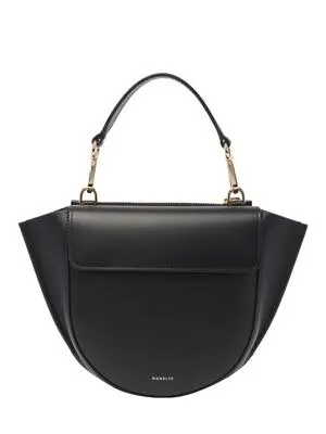 WANDLER Wandler Handbag With Bamboo Top Handle Black