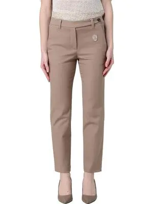 Brunello Cucinelli Stretch Cotton Cropped Trousers - Brown