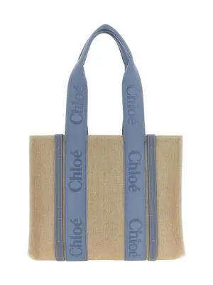 Chloé Chloé Canvas Tote Bag Blue