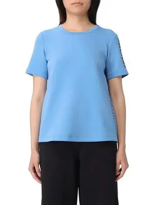 Max Mara S Max Mara Cotton Blend Crewneck T-Shirt Gnawed Blue