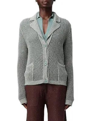 KANGRA Cotton Blend Blazer Cardigan - Mint