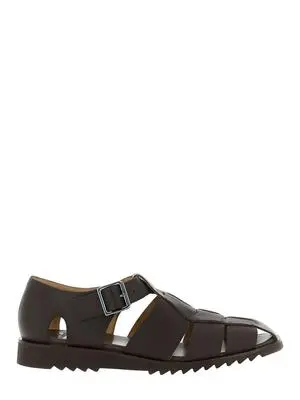 Paraboot Leather Sandals - Brown