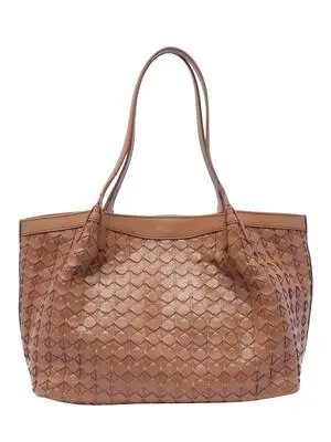 SERAPIAN Serapian Woven Shoulder Bag Brown
