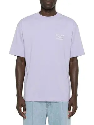 Drole De Monsieur Cotton Casual T-shirt With Slogan Pink