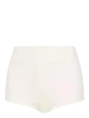 The Upside Ribbed High-rise Shorts - White