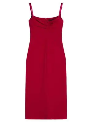 Max Mara Crepe Midi Dress - Red