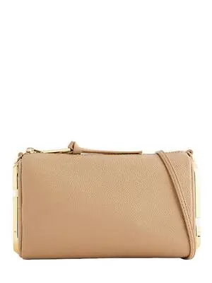 Marc Jacobs Snapshot Leather Shoulder Bag Camel