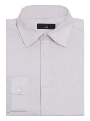 Dunhill Cotton Micro-check Shirt - Brown