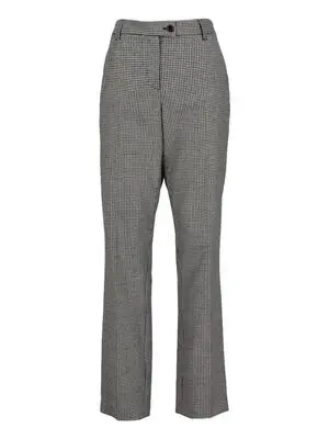 Moschino Houndstooth-pattern Trousers - Black
