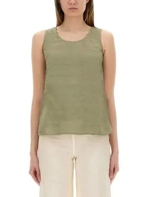 120% Lino Linen Top - Green