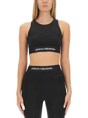 Rabanne Logo Top - Black