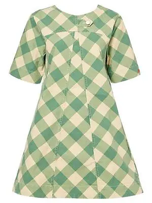 DAMSON MADDER Gingham Cotton Mini Dress - Multi