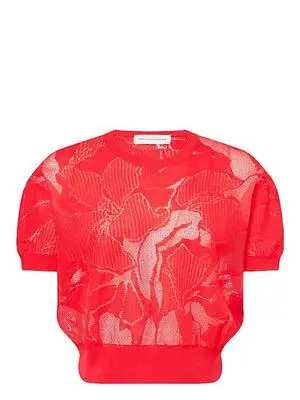 DRIES VAN NOTEN Lace Woven Cotton-Knit Jumper