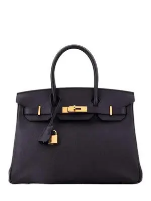 Hermès Birkin 30 Leather Handbag - Black