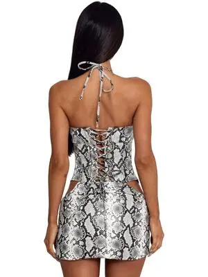 OUTCAST Evon Mini Dress Snake