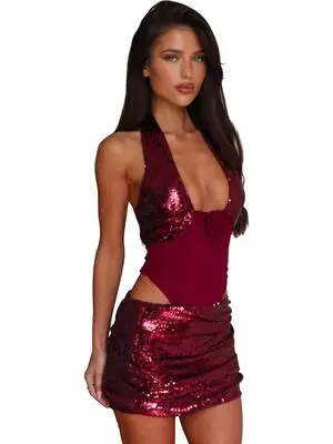 OUTCAST Lavinia Mini Dress - Red