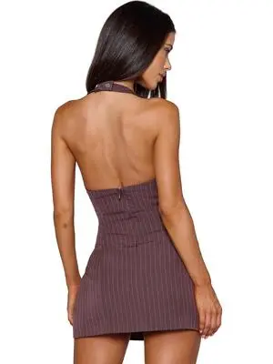 OUTCAST Vivienne Mini Dress - Brown