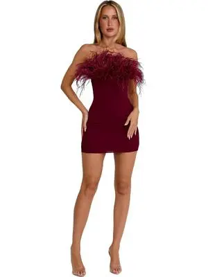 OUTCAST Shona Mini Dress - Red