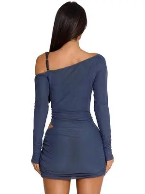 OUTCAST Aurelle Mini Dress Gray
