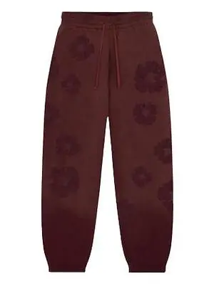 DENIM TEARS Faded Mono Cotton Wreath Sweatpant - Beet Root