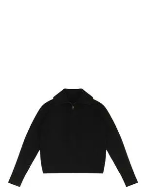 ENTIRE STUDIOS Knit Zip-up Jacket - Black