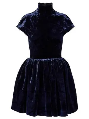 ALAÃA Velvet Mini Dress - A