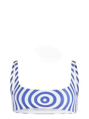 JEAN PAUL GAULTIER Lycra Micro Target Bra Blue - Navy