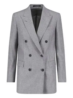 Tagliatore J-jasmine Double-breasted Blazer - Gray