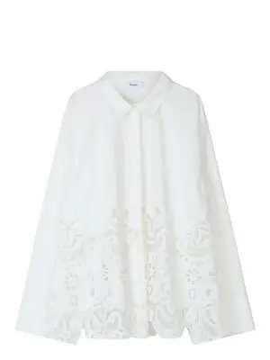 Stylein Juretto Embroidered Cotton Shirt - White
