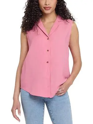 NYDJ Gabrielle Sleeveless Blouse - Desert Rose