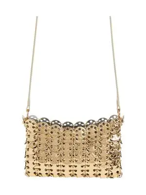 Rabanne 1969 Reversible Nano Flip Bag - Gold/silver