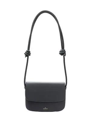 LA PORTEGNA Lucia Shoulder Bag With Knots - Navy