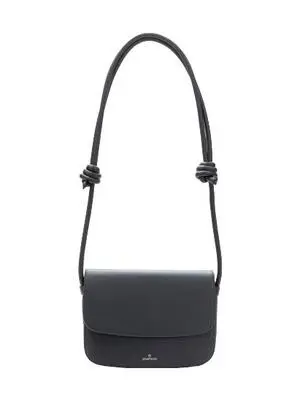 LA PORTEGNA Lucia Shoulder Bag With Knots - Navy