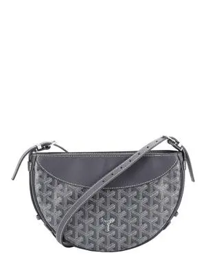 Goyard Hirondelle Shoulder Bag Coated Canvas And Leather Gray