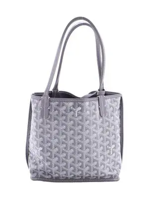 Goyard Anjou Reversible Tote Coated Canvas Mini Grey