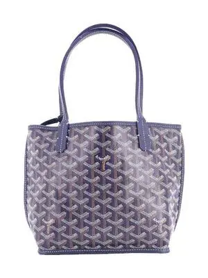 Goyard Anjou Reversible Mini Tote Coated Canvas Blue