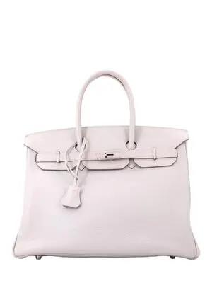 HERMÈS Birkin Handbag Togo With Palladium Hardware 35