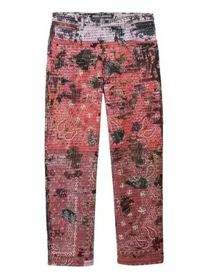 PARIS LAUNDRY Paisley Print Jeans - Red
