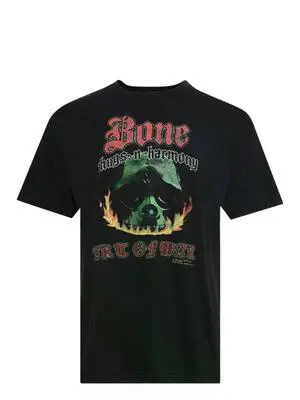 EARTHLING VIP Skull Graphic T-shirt - Black