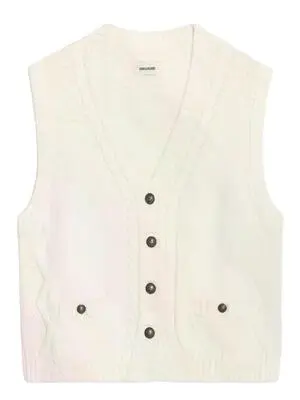 Zadig&Voltaire Cable-knit Vest - Neutrals