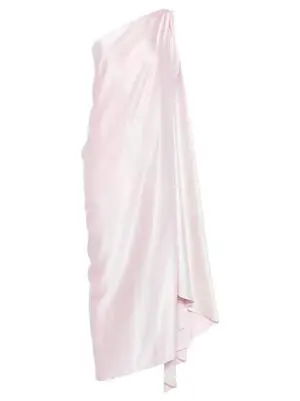 STEPHAN JANSON Draped One-shoulder Dress - Pink