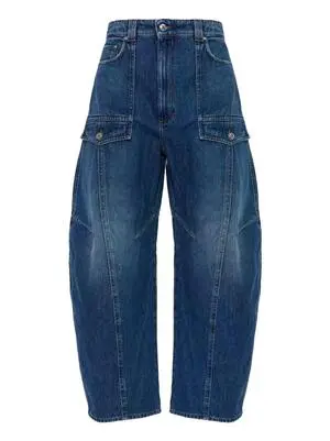 Sportmax Violino Wide-leg Cargo Jeans - Blue