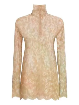 Dolce & Gabbana Floral Lace Blouse - Neutrals