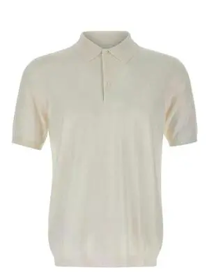 KANGRA Ribbed Polo Shirt Neutrals