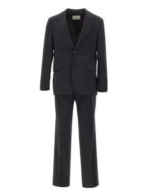 MANUEL RITZ Flap-pockets Two-button Suit - Black