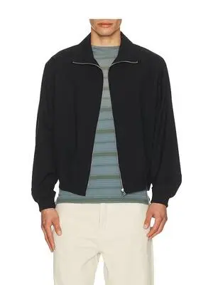 FRAME Wool Zip Blouson - Dark Navy