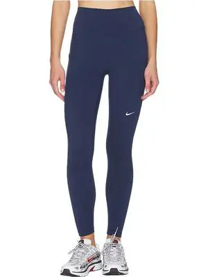 Nike High Waisted 7/8 Leggings - Midnight Navy & White